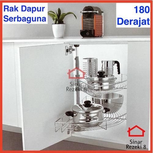 Jual Rak Dapur Vitco SC 28100 Sudut 180 Derajat Putar Serbaguna Panci ...