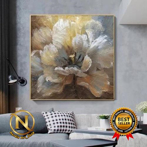 Jual Lukisan modern abstrak Bunga - Kab. Bandung - Nurdin Art Shop ...