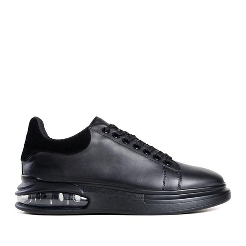 Promo Prabu - Tirta All Black Sepatu Sneakers Kulit Pria Hitam - 40 ...