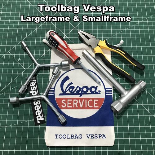 Jual Toolbag Vespa Tas Kunci Busi Toolkit Vespa PTS Super Sprint PX ...
