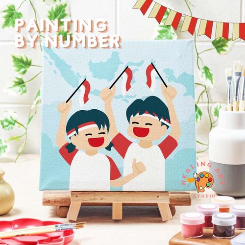 Jual Diy Painting by Number Kit lukisan Hari Kemerdekaan Hampers ...