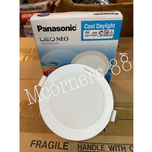 Jual Panasonic Downlight LED Neo Slim Inbow / Tanam 6 Watt Bulat - Putih - Jakarta Pusat ...