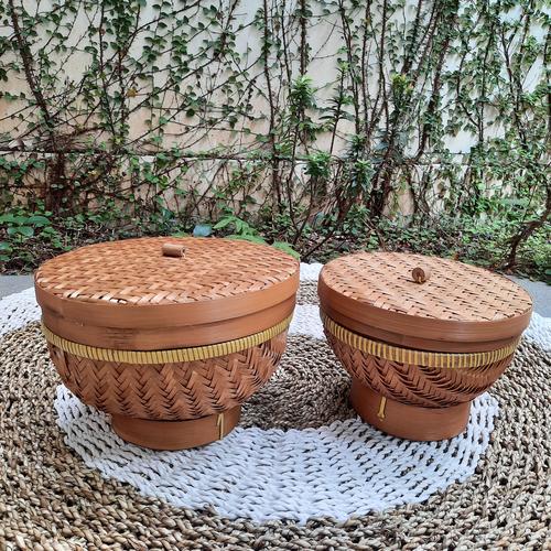 Jual Bakul Wakul Sangkul Boboko Ceting Tempat Nasi Anyaman Bambu Tutup ...