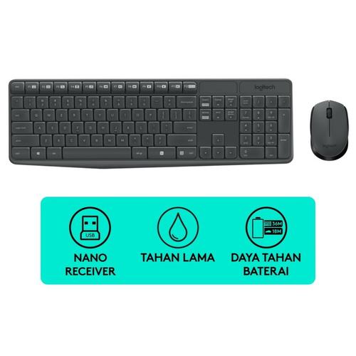 Jual Logitech MK235 Wireless Keyboard dan Mouse Komputer - Kota Malang ...