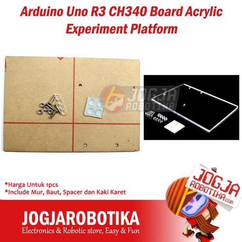 Jual Arduinoo Uno R3 CH340 Board Acrylic Experiment Platform - Papan ...