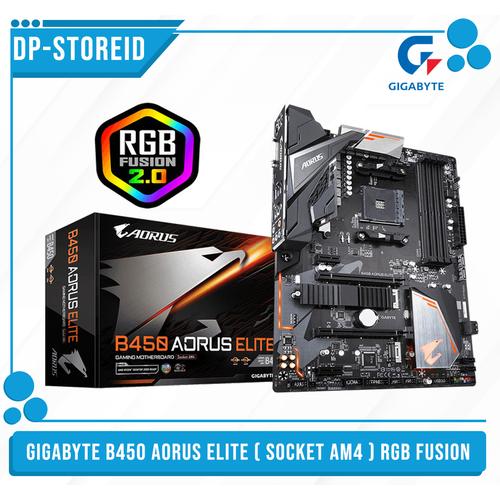 Jual GIGABYTE B450 AORUS ELITE ( Socket AM4 ) AMD SERIES - Kota Bekasi ...