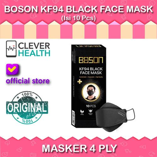 Jual BOSON KF94 BLACK FACE MASK 4PLY 10`S - Jakarta Selatan ...