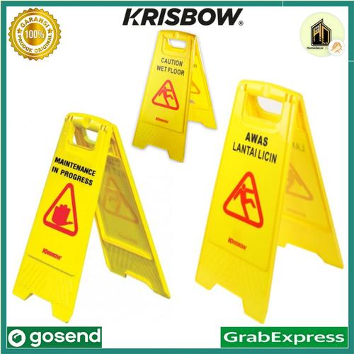 Jual Krisbow Floor Sign Awas Lantai Licin - Kuning / penunjuk ...