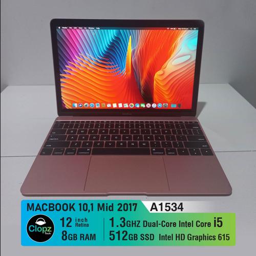Jual MACBOOK 2017 Mid 10,1 CORE i5 1,3GHz 12”A1534-8GB 512GB Retina ...