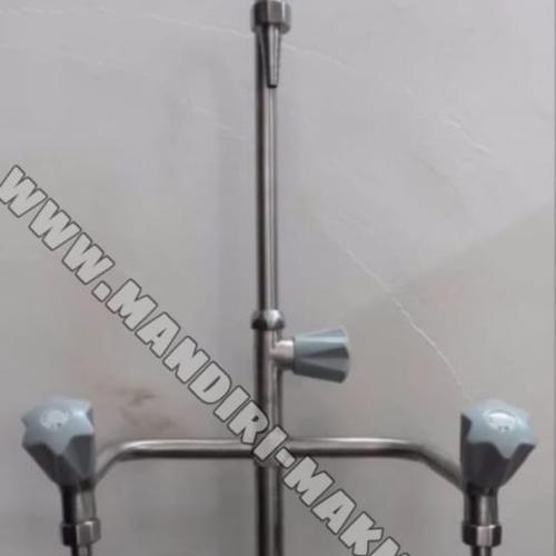 Jual Kran Laboratorium 3 way Stainless Steel Leher Angsa Lab - Kab ...