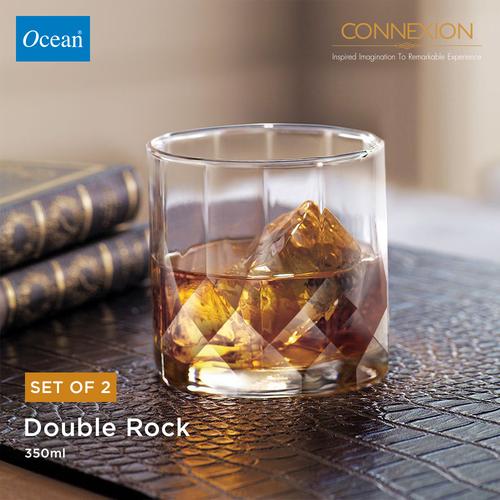 Promo Ocean Connexion Double Rock 350ml / Gelas Air - Set 6pcs ...