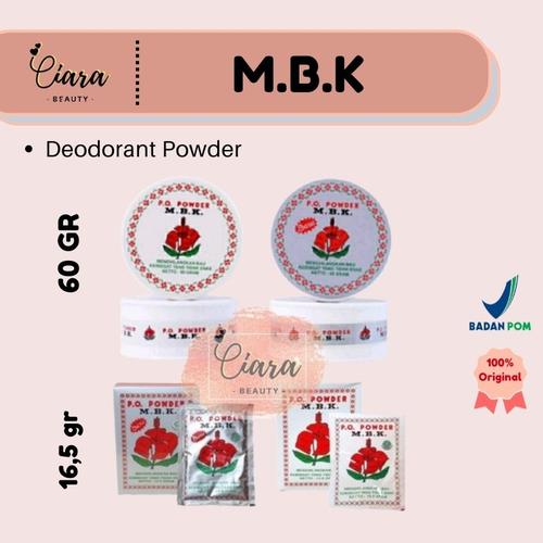 Jual MBK/M.B.K Deodorant Bedak Powder 13,6 gr/60 gr - Silver 13,6 Gr ...