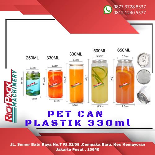 Jual Botol Pet Can Kaleng Plastik Transaparan 330ml - Jakarta Timur ...