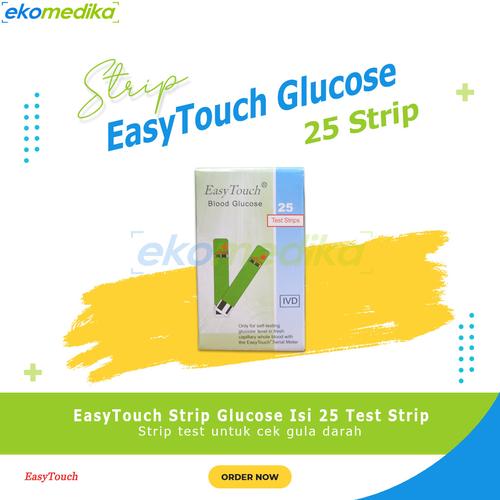 Jual Strip Gula Darah / Glucose EASY TOUCH , Strip ET Gula Darah 25 ...