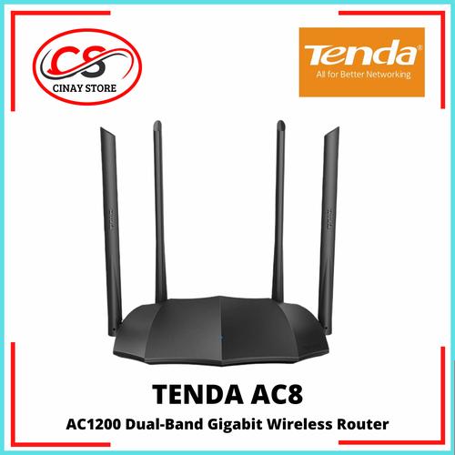 Jual Tenda AC8 AC1200 Dual-Band Gigabit Wireless Router - Jakarta Pusat ...