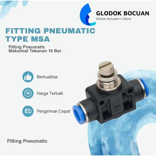 Jual MSA SLIP LOCK FITTING PNEUMATIC SPEED CONTROL TYPE SA - 8mm ...