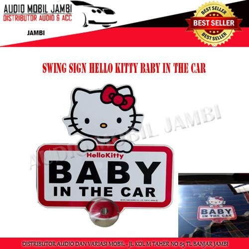 Jual GANTUNGAN KACA BELAKANG MOBIL HELLO KITTY Hello Kitty Swing Sign ...