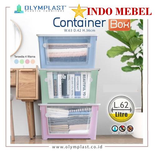 Jual Box Container Olymplast OBC Plastik 62 Liter Kotak Penyimpanan ...