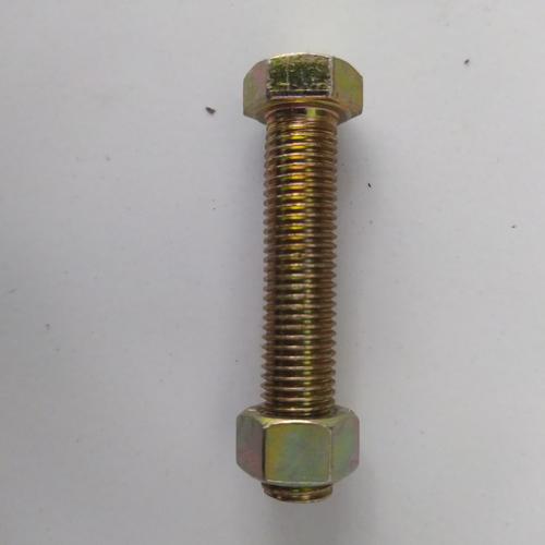 Jual baut mur besi kuning M 10 x 50 mm pitch 1.25 kunci 14 panjang 5 cm ...