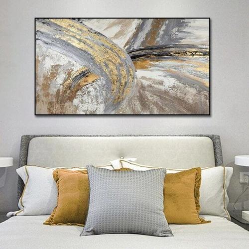 Jual Lukisan kanvas abstrak estetik dinding ruang tamu besar kanfas ...