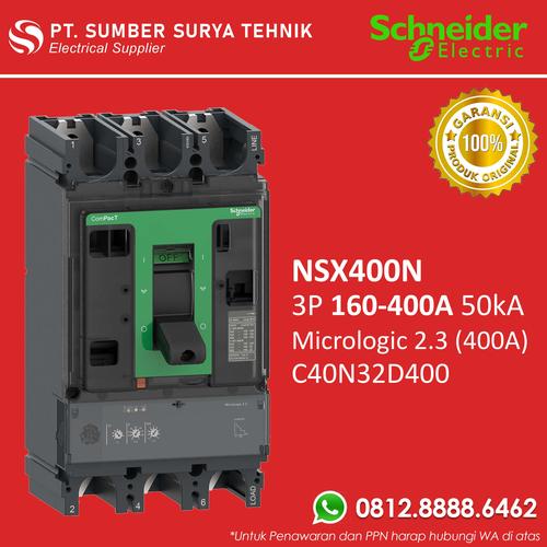 Jual MCCB NSX400N C40N32D400 3P 160-400A 50kA Compact Schneider - Jakarta Pusat - Toko Sumber ...