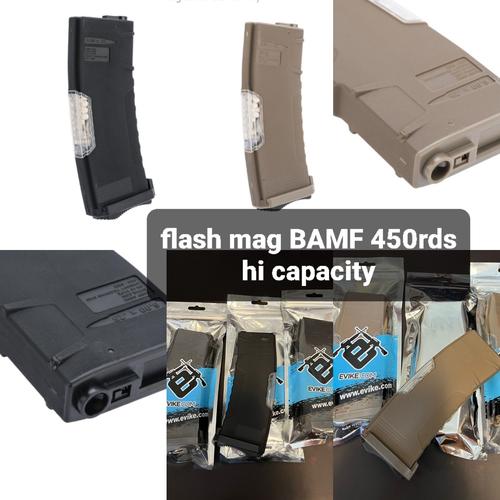 Jual mag m4 tarik BAMF evike 450rd Flash mag hicapacity aeg - Jakarta ...
