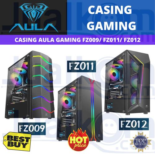 Jual Casing AULA FZ009 FZ011 FZ012 Tempered Glass Mid ATX Tower Free 3 ...