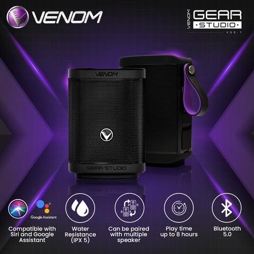 Promo Venom Gear Studio VGS 1 Black Edition Bluetooth Speaker Ultra ...