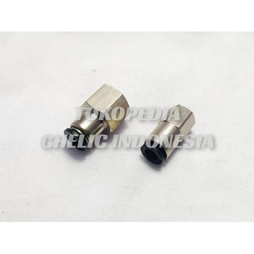 Jual PNEUMATIC FITTING STRAIGHT FEMALE CONNECTOR 6MM 1/4" SQG-06-02 ...