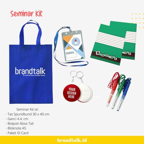 Jual CUSTOM Paket Seminar Kit Isi 5 - Tas, Bloknote, Pen, Ganci, Id ...