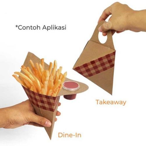 Jual Box Medium Bungkus Kemasan Snack Kentang Goreng French Fries ...