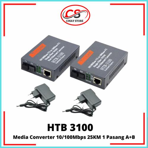 Jual NetLink HTB 3100 AB HTB3100 AB Single mode Media Converter 1 ...