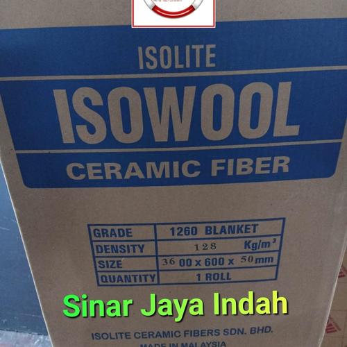 Jual Ceramic Fiber Blanket 50mm x 600 x 3600mm ( Isowool Density 128Kg ...
