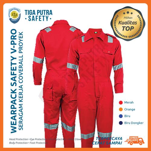 Jual Wearpack Safety Coverall / Seragam Kerja Terusan Proyek V-Pro ...