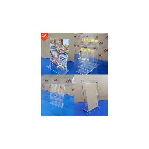 Jual Acrylic Menu/Food Display Display Nama Menu Akrilik Ukuran A5 ...