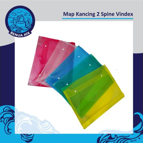 Promo Map Plastik Kancing 2 Spine Document Bag Vindex Folio [12 pcs] DF ...