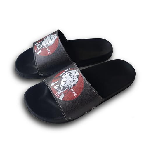 Jual Sandal Selop/Slide Laki Laki Kartun KFC - 39, Sol Hitam Biasa ...
