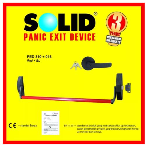 Jual PANIC EXIT DEVICE BAR HANDLE PINTU DARURAT/ SOLID PED 310 + 016 ...