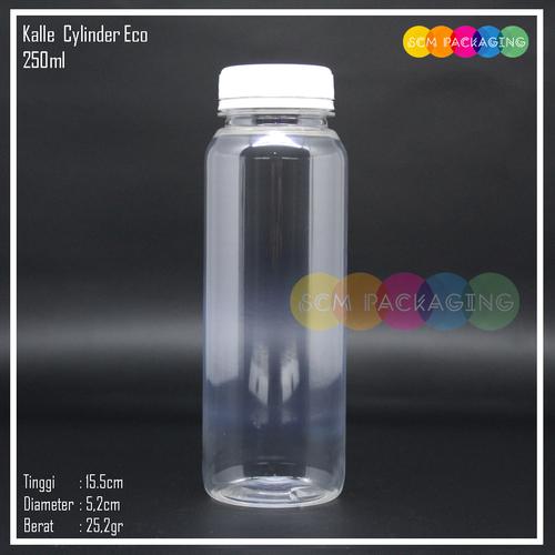 Jual BOTOL PLASTIK KALE BULAT 250ML ECO KEMASAN KOPI JUS SUSU MADU ...