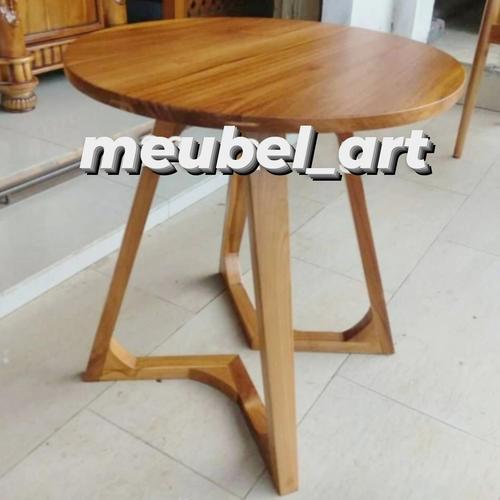 Jual pesanan 8 pcs coffe table bulat,meja bulat kayu jati, meja kopi ...