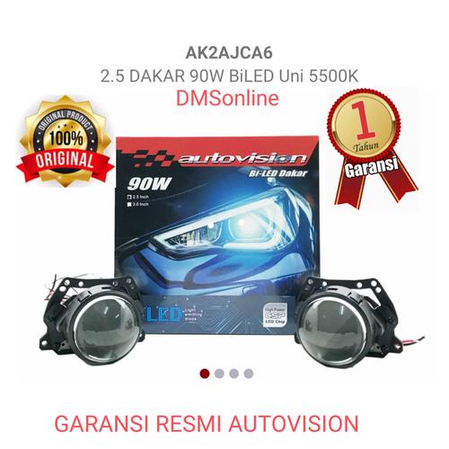 Jual Led Projector biled 2,5 Inch Dakar 90W 5500K Autovision Garansi 1 ...