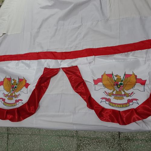 Jual Bendera Merah Putih Background Garuda 10 Gelombang Kecil - Kota ...