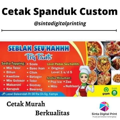 Jual Cetak Spanduk Warung Seblak Custom / Banner Flexy - Kab. Tangerang ...