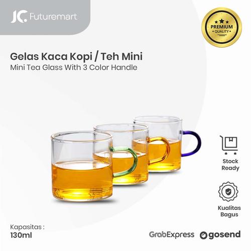 Jual Gelas Kaca Teh Kopi Mini Tea Coffee Glass Handle 130Ml - Jakarta ...