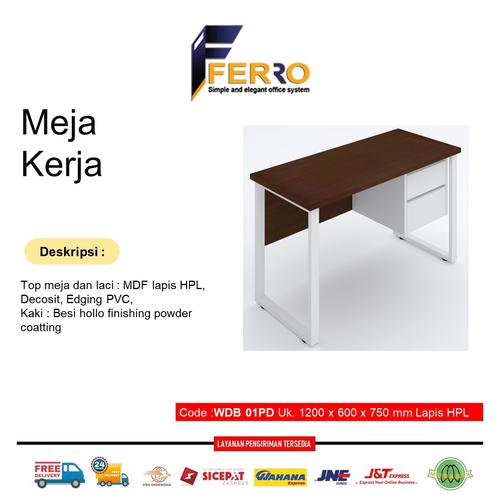 Jual Meja Kerja WDB 01PD Uk. 1200 Lapis HPL FERRO - Kab. Bekasi ...