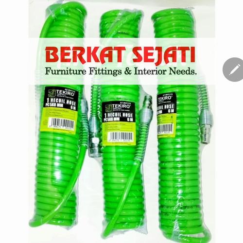 Jual Selang Spiral Kompresor 6 METER 5x8 Tekiro Selang Recoil Hose ...
