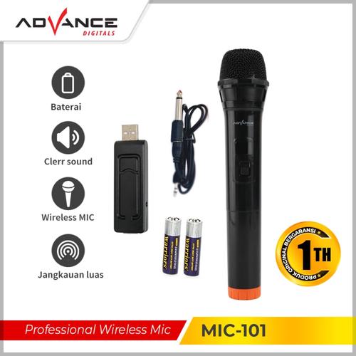 Jual Advance Mic 101 Wireless Single Microphone Tanpa Kabel Murah Garansi - Kota Surabaya ...