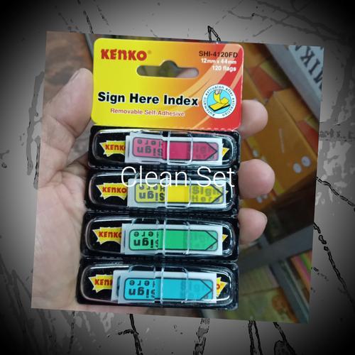 Jual SIGN HERE INDEX KENKO 120 flags - Jakarta Barat - Clean set ...