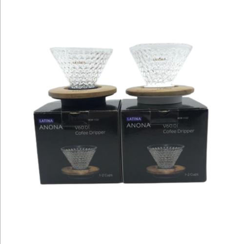 Jual Dripper Kaca Latina Anona V60 01 Coffee Dripper 1-2 Cup Penetes ...