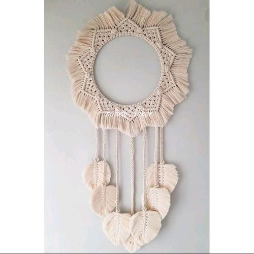 Jual MACRAME HIASAN DINDING WALL HANGING BENTUK CERMIN - Kab. Bogor ...